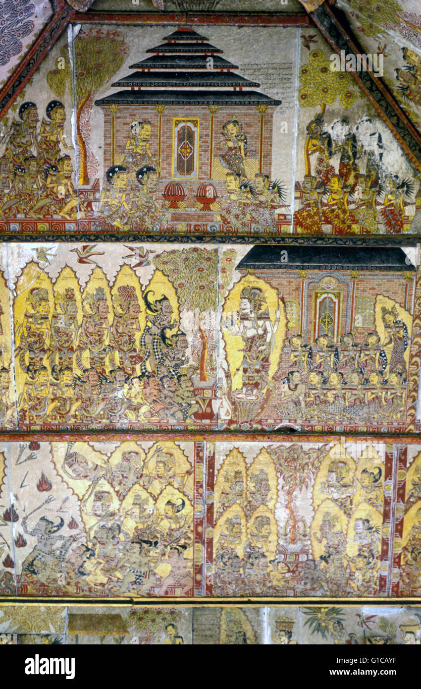 hall of justice mural, kertha gosa, klungkung, bali, indonesia Stock ...