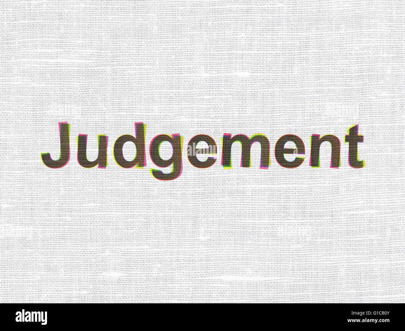 Law concept: Judgement on fabric texture background Stock Photo - Alamy