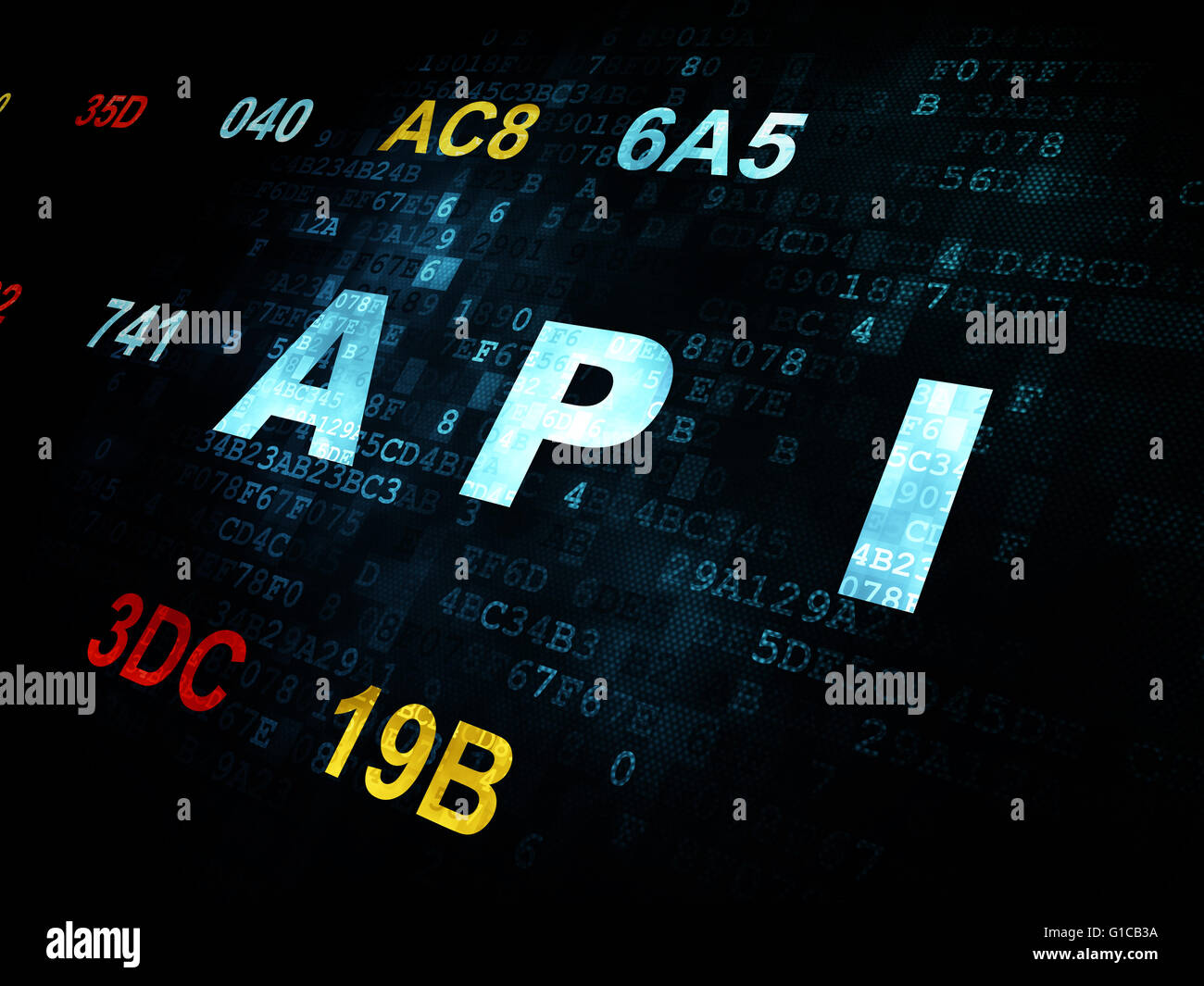 Software concept: Api on Digital background Stock Photo - Alamy