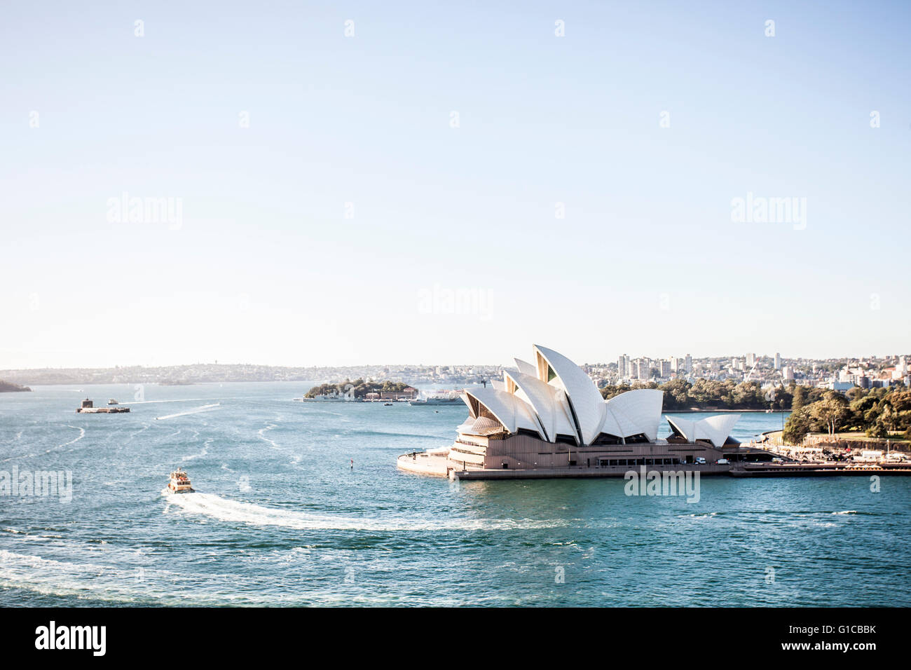 Sydney, Australia - May 15, 2015: Sydney Opera House with early morning ...