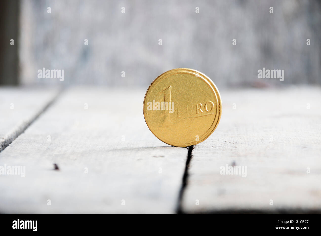 One euro coin Stock Photo - Alamy
