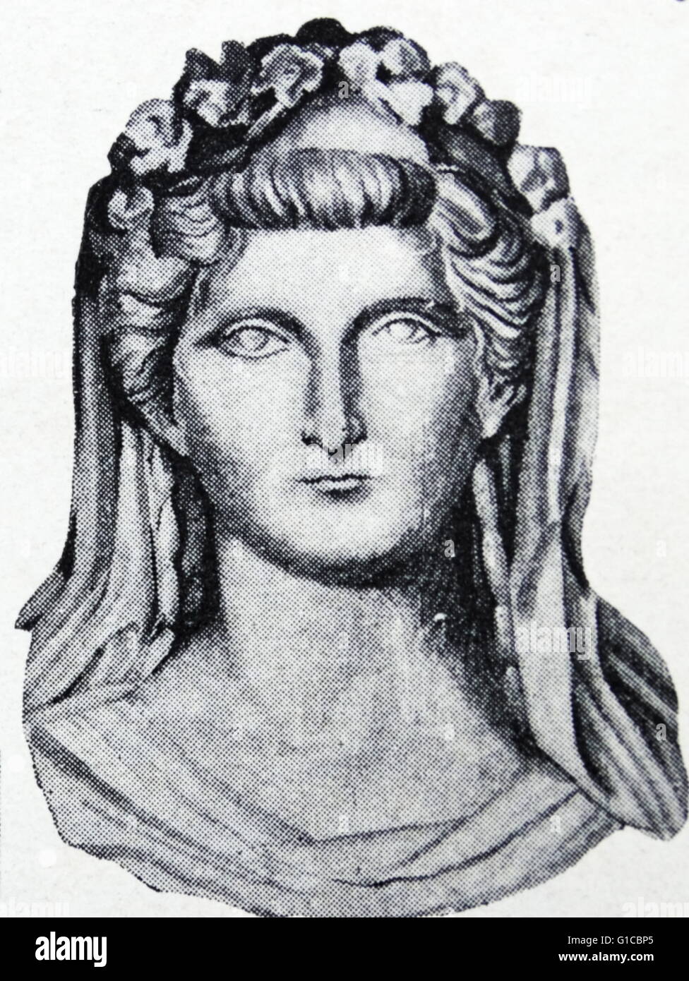 Portrait of Livia, second wife of Augustus and mother of Tiberius Stock ...