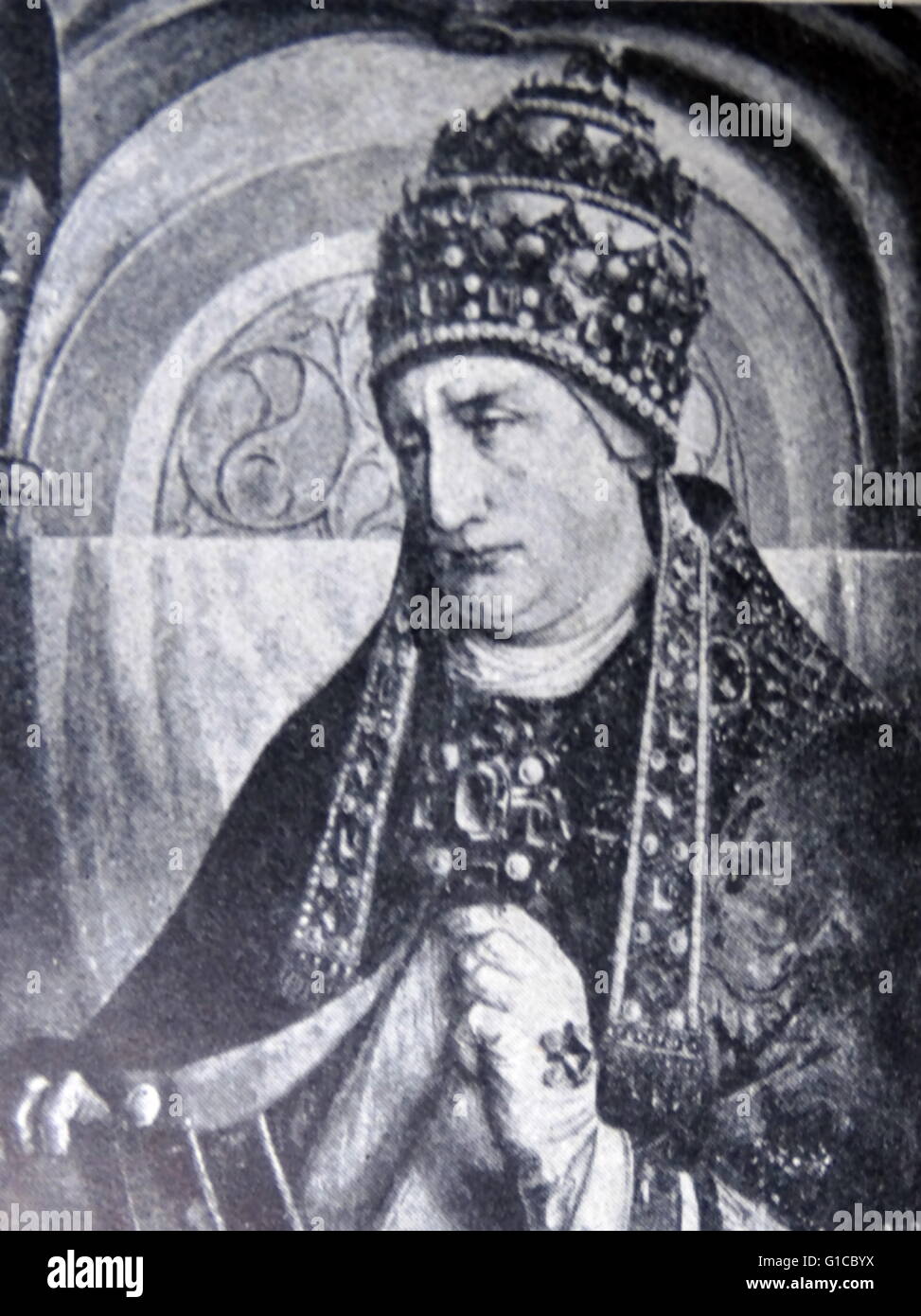 Portrait of Pope Gregory I commonly known as Saint Gregory the Great ...