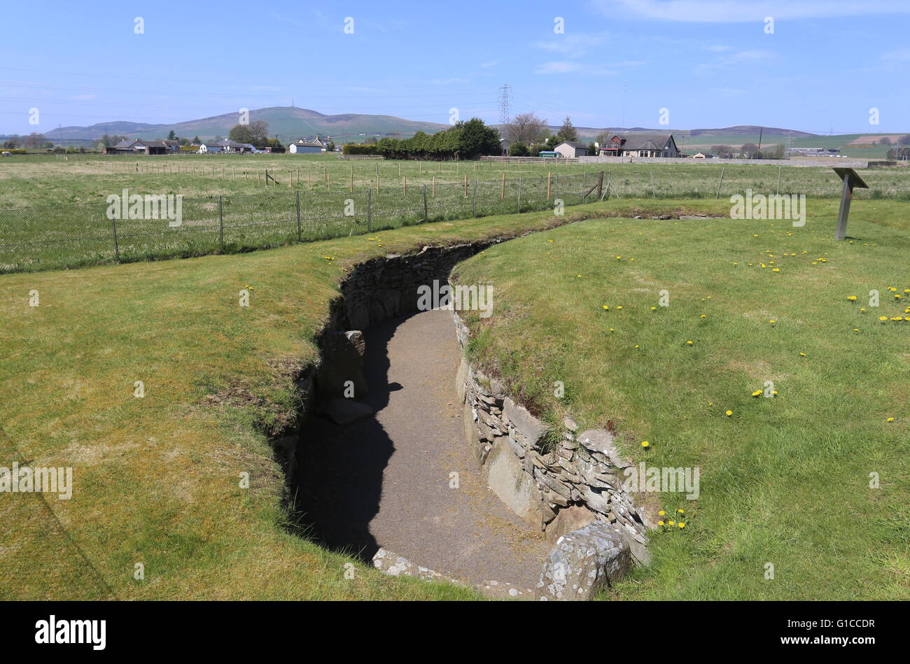 Tealing Souterrain ruined underground storage cellar Tealing Angus ...