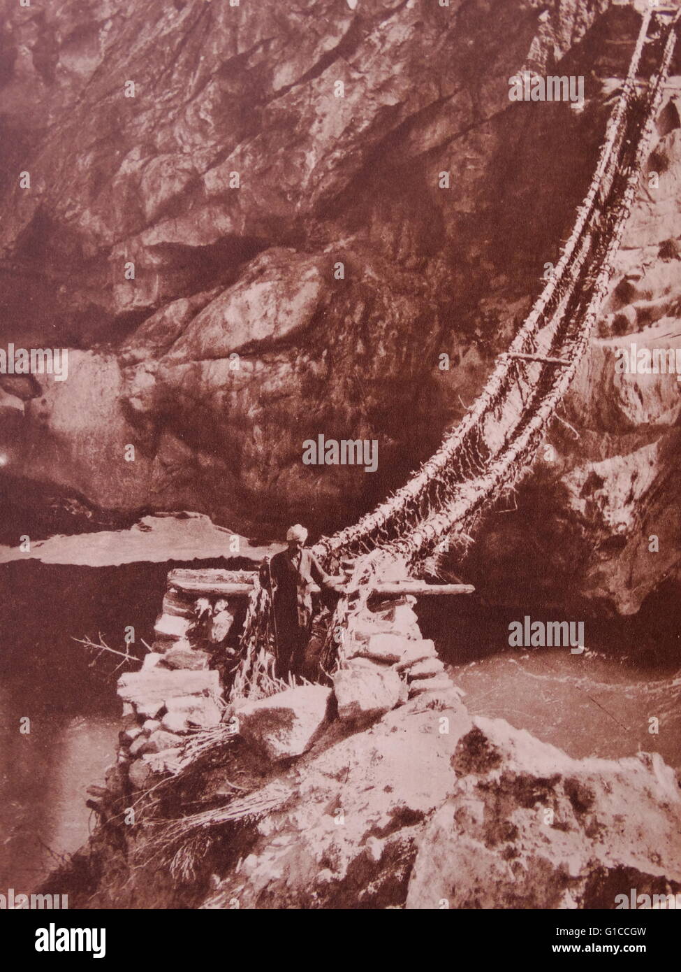 Rope Bridge In India High Resolution Stock Photography and Images - Alamy