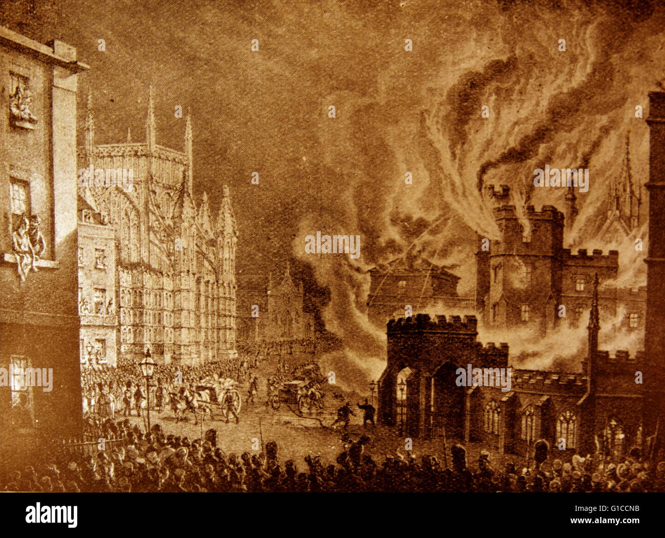 Parliament fire 1834 hi-res stock photography and images - Alamy