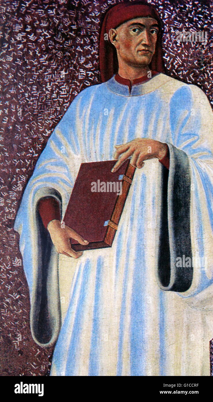 Portrait of Francesco Petrarca (1304-1374) an Italian scholar and poet ...