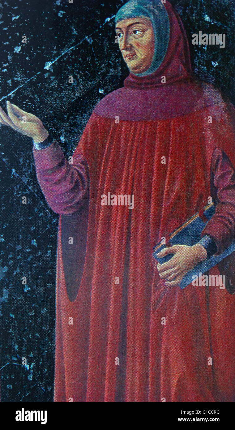 Portrait of Giovanni Boccaccio (1313-1375) Italian writer, poet ...