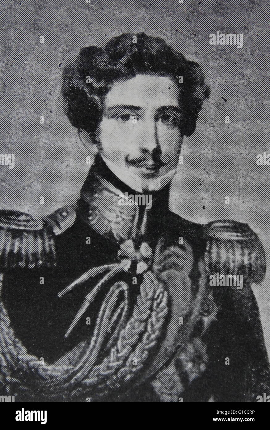 Portrait of Charles II, Duke of Brunswick (1804-1873) ruled the Duchy ...