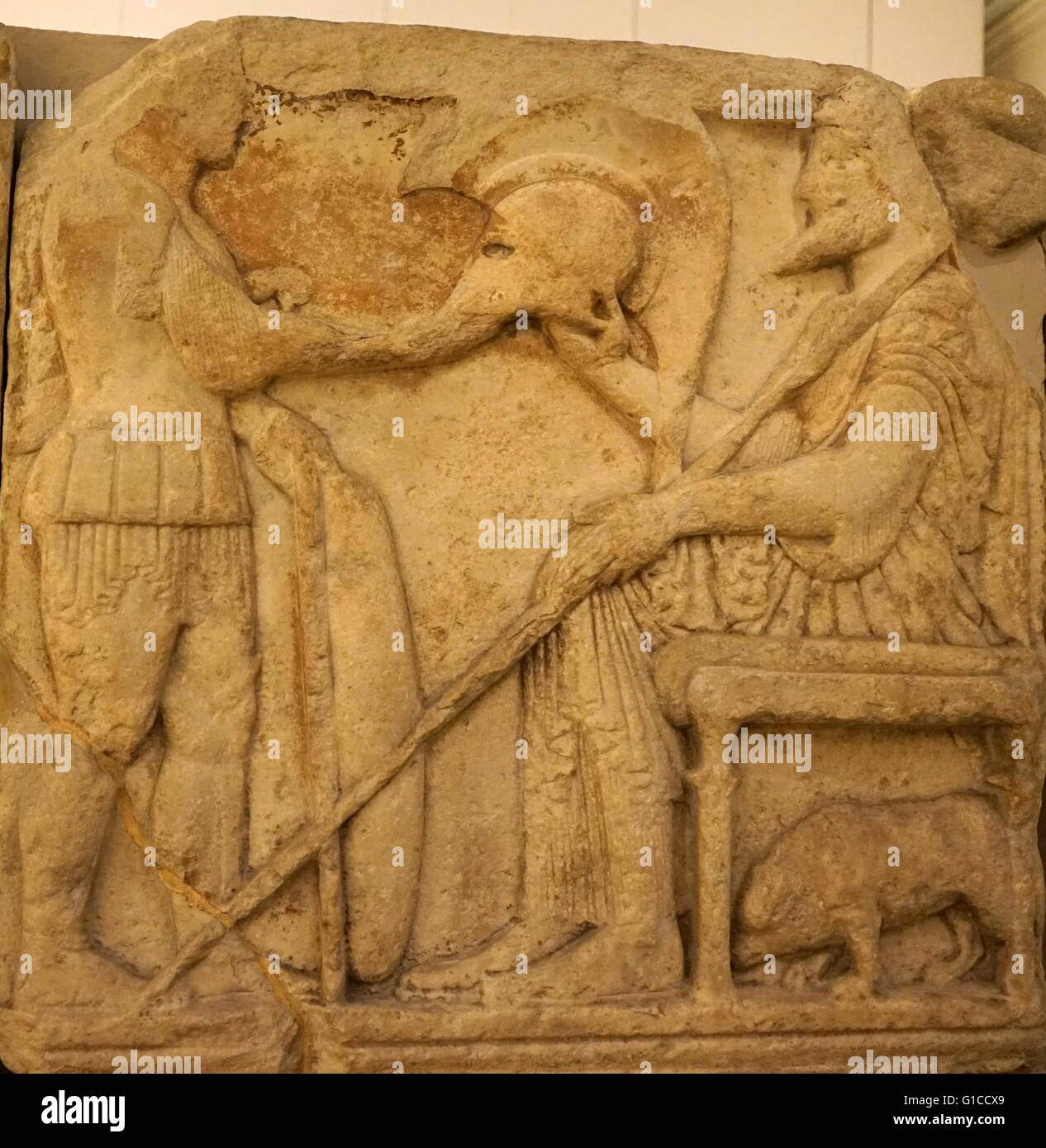 Frieze from the Harpy Tomb, from the city of Xanthos, capital of ...