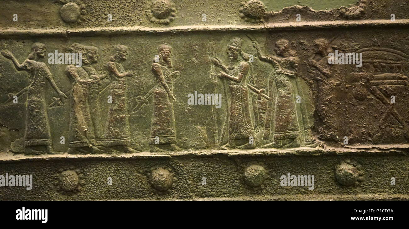 The Balawat Gates, three sets of gates from Balawat, an ancient ...