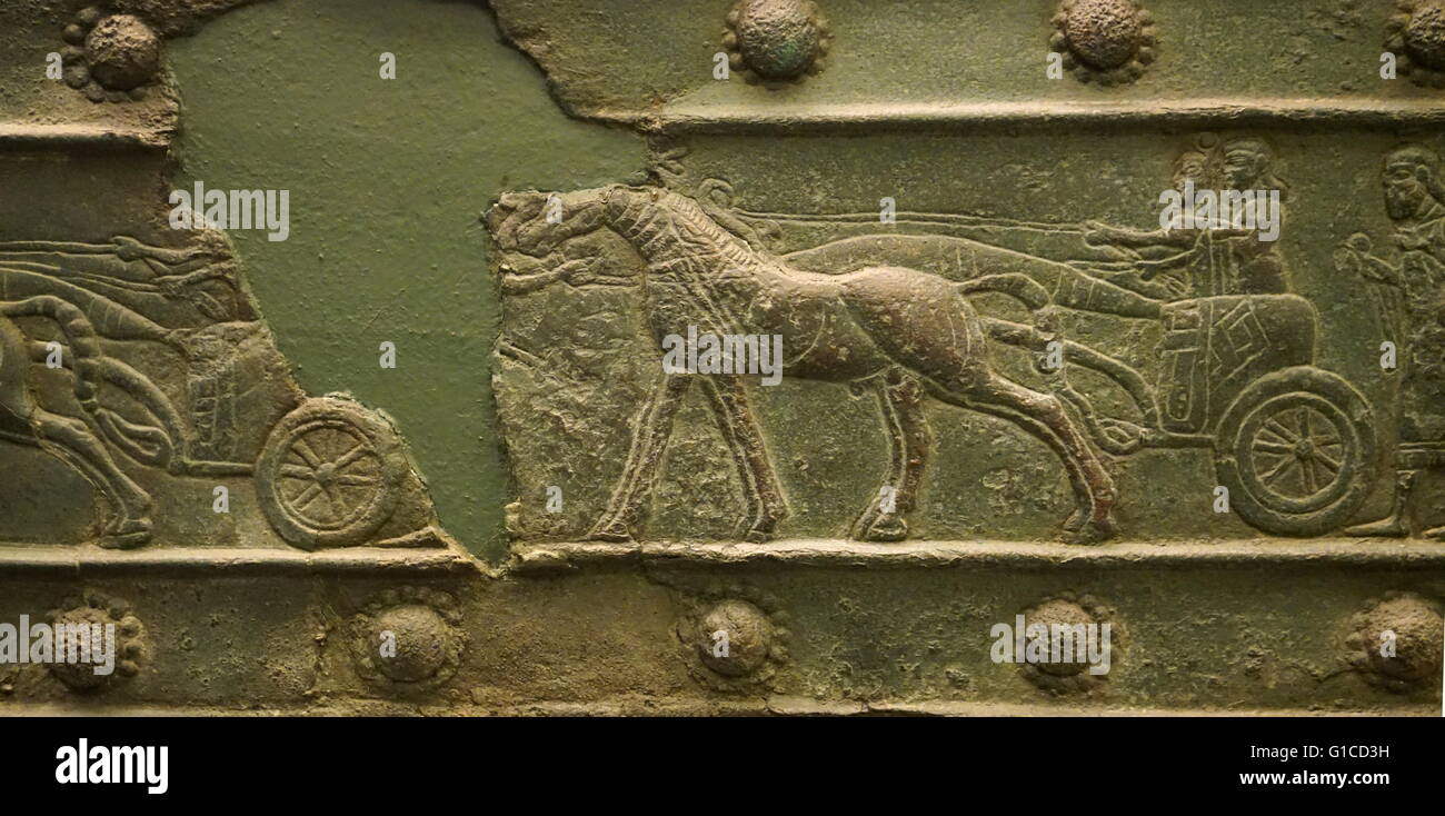 The Balawat Gates, three sets of gates from Balawat, an ancient ...