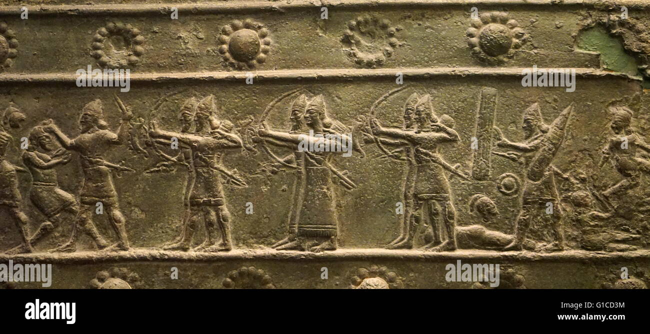 The Balawat Gates, three sets of gates from Balawat, an ancient ...