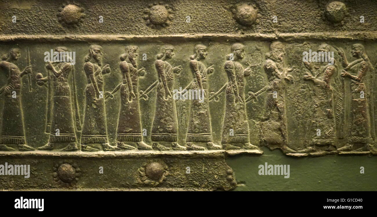 The Balawat Gates, three sets of gates from Balawat, an ancient ...