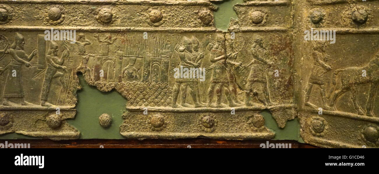 The Balawat Gates, three sets of gates from Balawat, an ancient ...