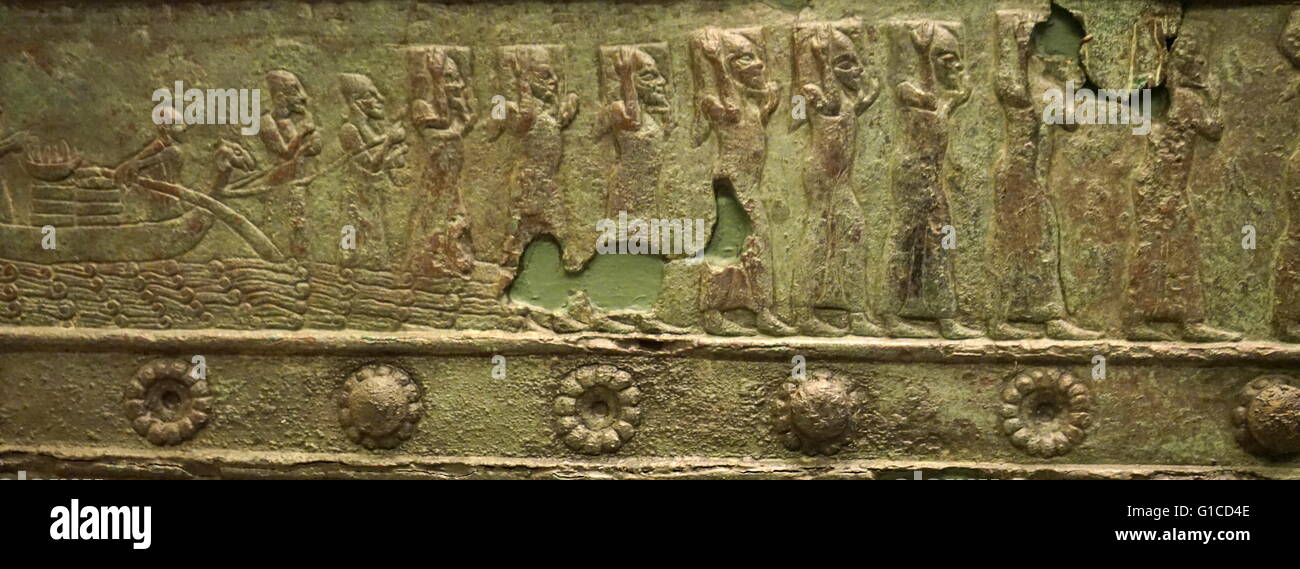 The Balawat Gates, three sets of gates from Balawat, an ancient ...