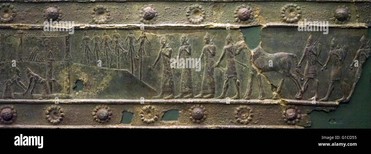 The Balawat Gates, three sets of gates from Balawat, an ancient ...