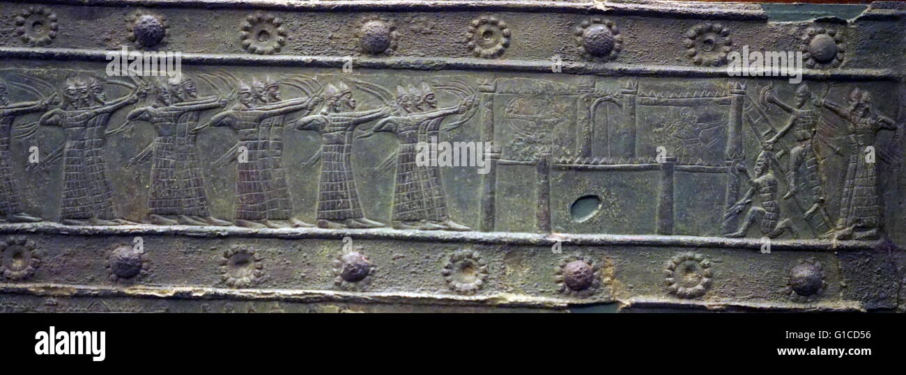 The Balawat Gates, three sets of gates from Balawat, an ancient ...