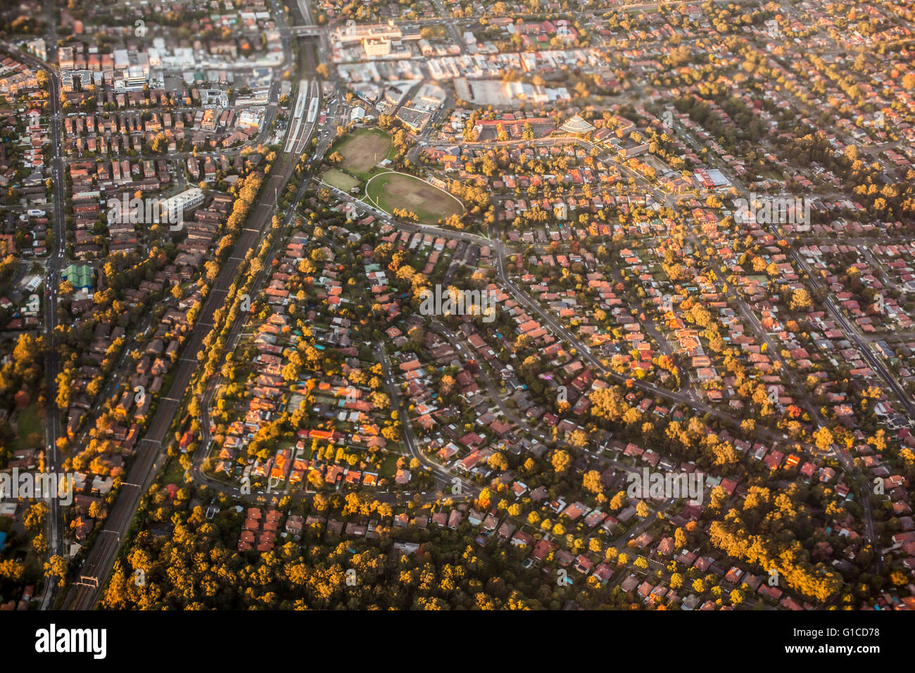 Aerial view of suburbs in Sydney, Australia Stock Photo - Alamy