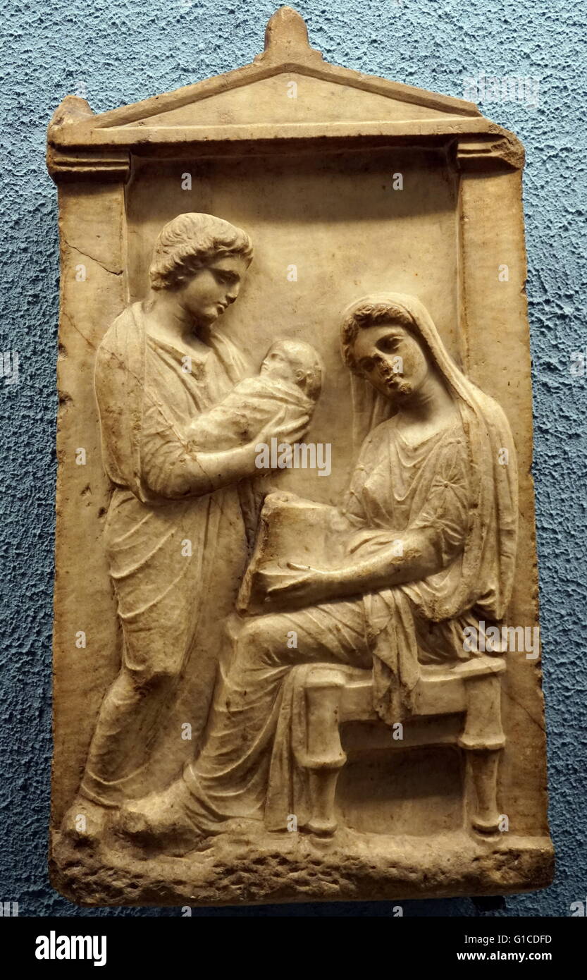 Ancient greek tombstone hi-res stock photography and images - Alamy