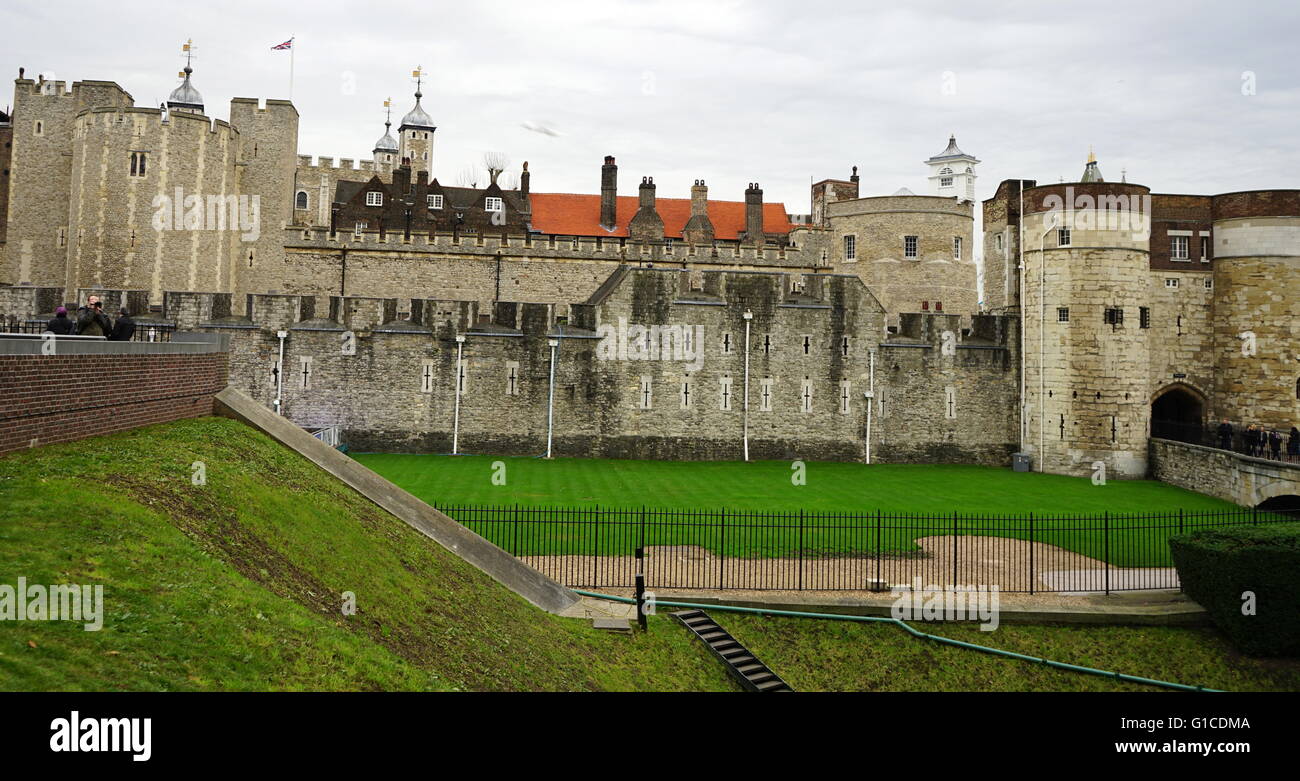 Views around the Tower of London, a historic castle located on the ...