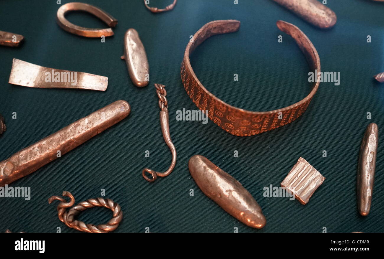 The Cuerdale Hoard, a hoard of more than 8,600 items, including silver ...