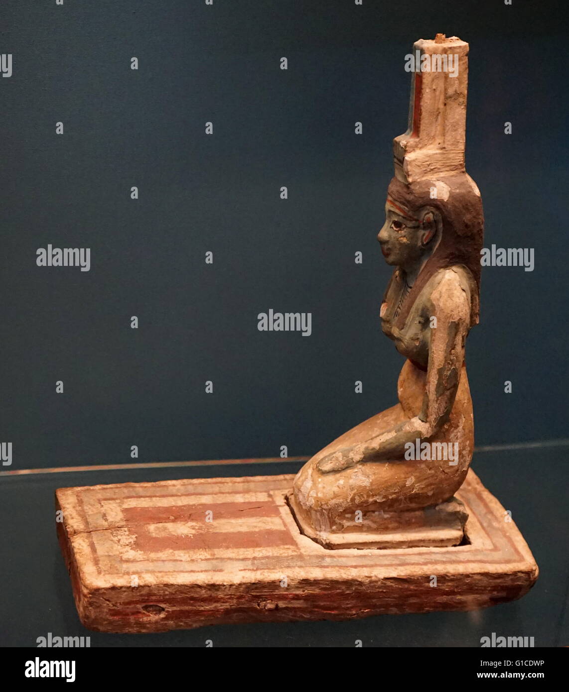 Painted wooden statuettes of Isis and Nephthys from the Ptolemaic ...