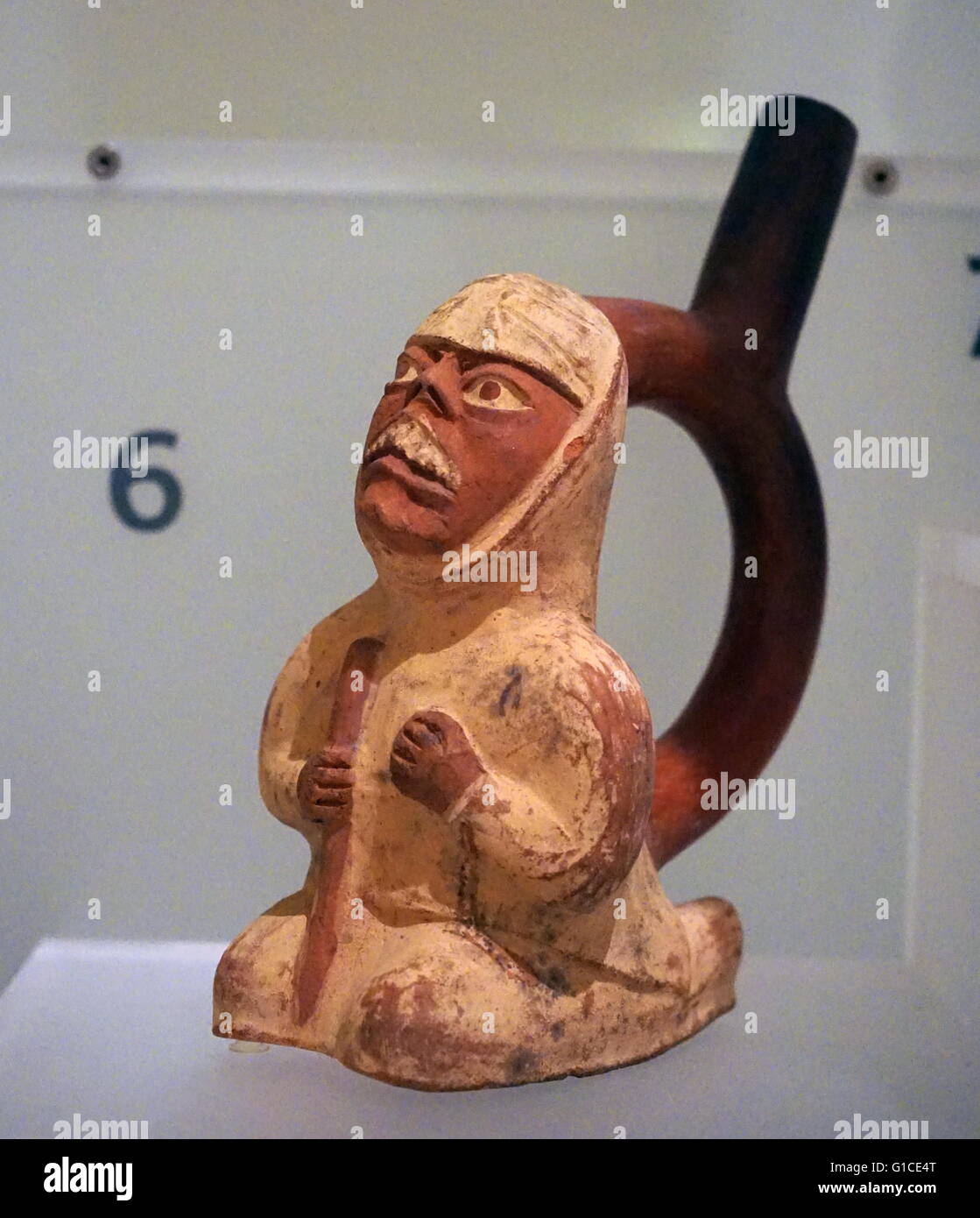 Individuals with facial mutilation, from Peru. Dated 600 AD Stock Photo ...