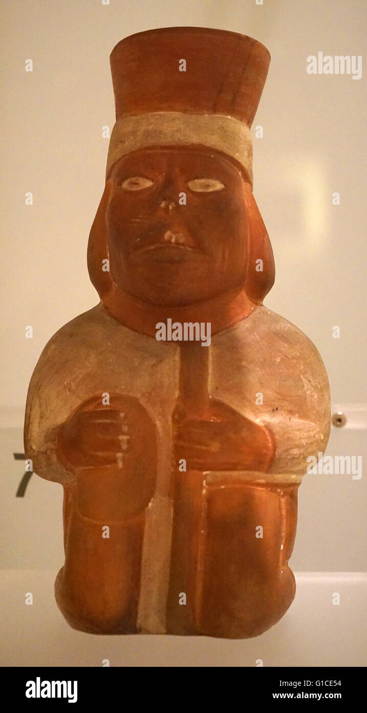 Individuals with facial mutilation, from Peru. Dated 600 AD Stock Photo ...