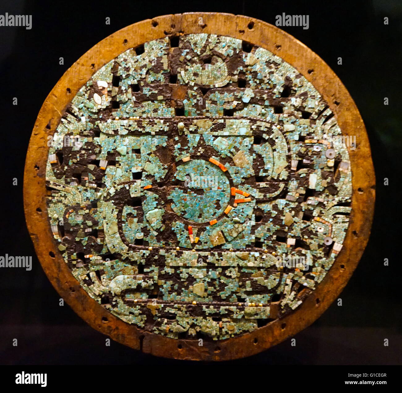 Mixtec-Aztec shield. The shield portrays principle divisions of the ...