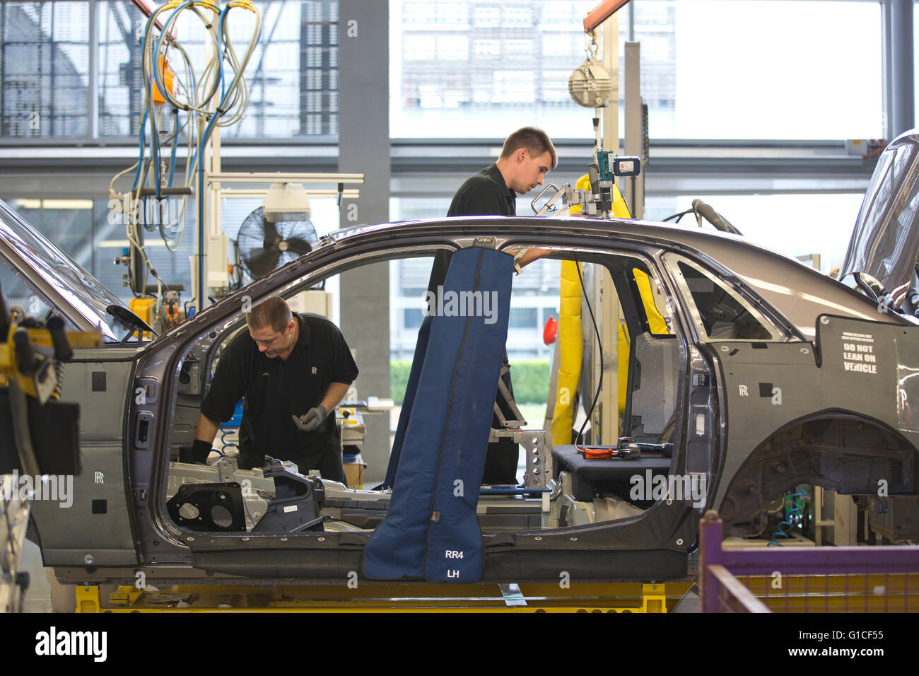 Rolls-Royce motor car assembly plant, Chichester, West Sussex, England ...