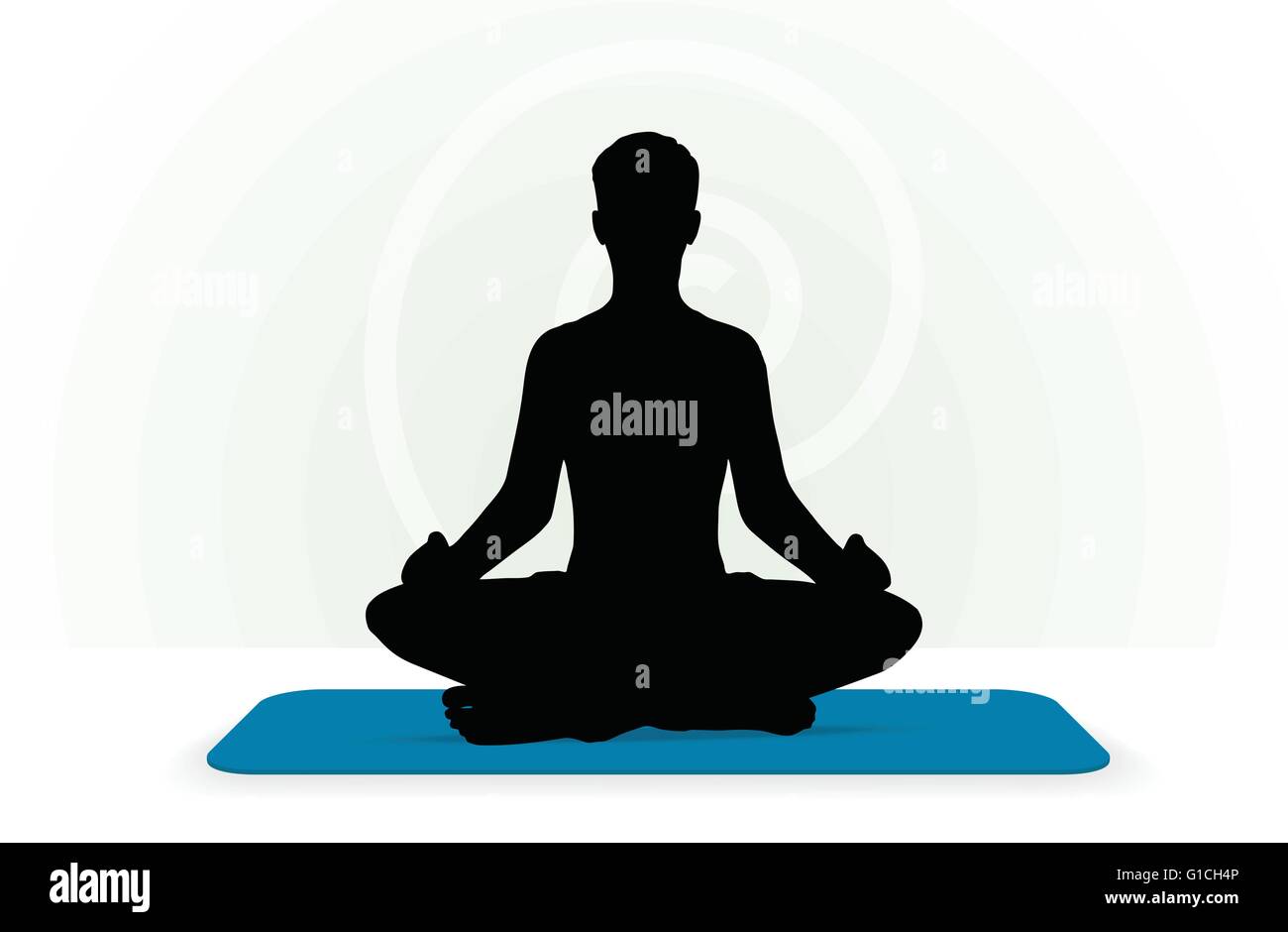 Vector Image - Yoga pose isolated on white background Stock Vector ...