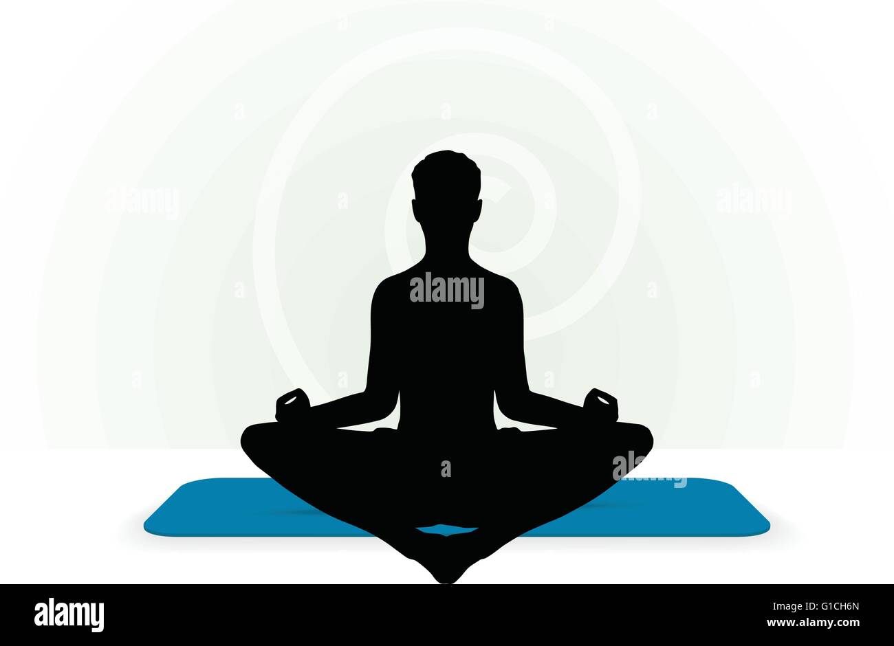 Vector Image - Yoga pose isolated on white background Stock Vector ...