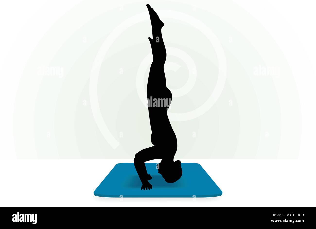 Vector Image - Yoga pose isolated on white background Stock Vector ...