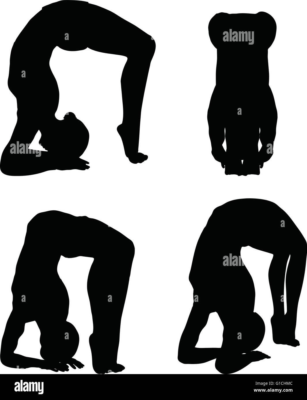 Vector Image - Yoga pose isolated on white background Stock Vector ...