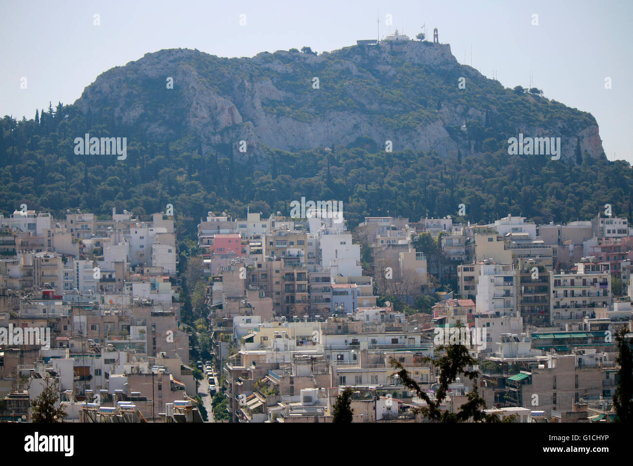 Lykabettus lykavittos mount hill hi-res stock photography and images ...