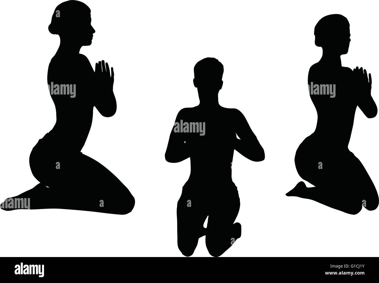 Vector Image - Yoga pose isolated on white background Stock Vector ...