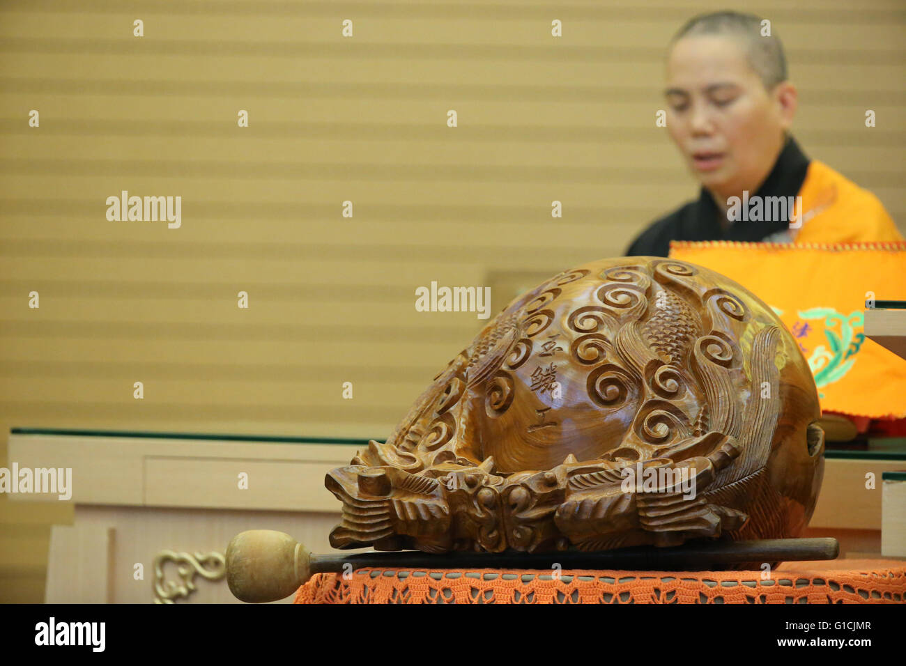 Fo Guang Shan temple. Wooden fish (percussion instrument). Geneva ...