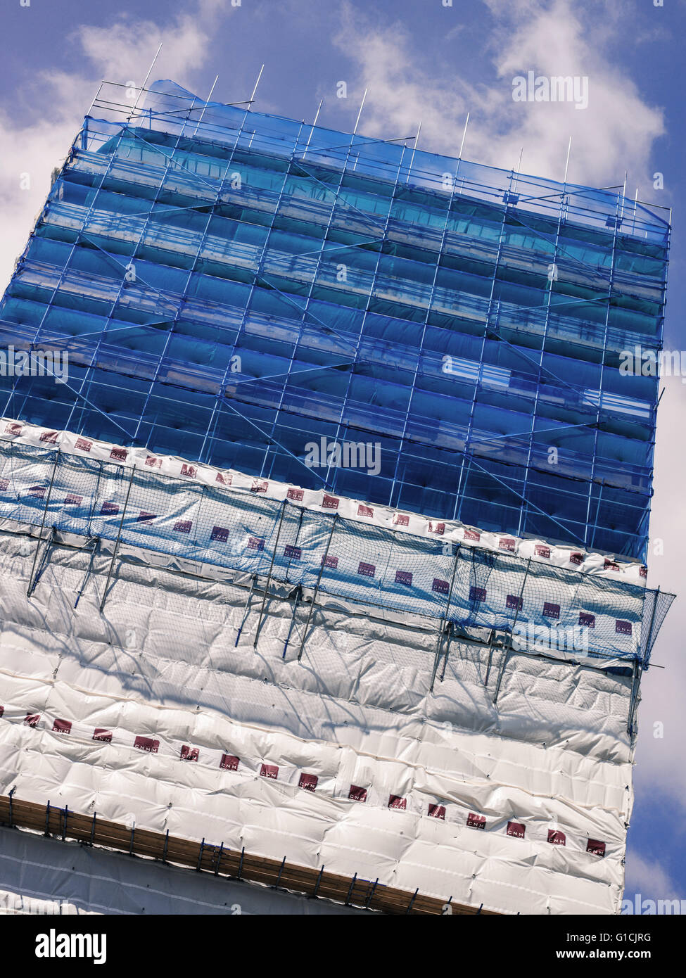 Tower Block Under Redevelopment in a Town Center In Sutton London ...