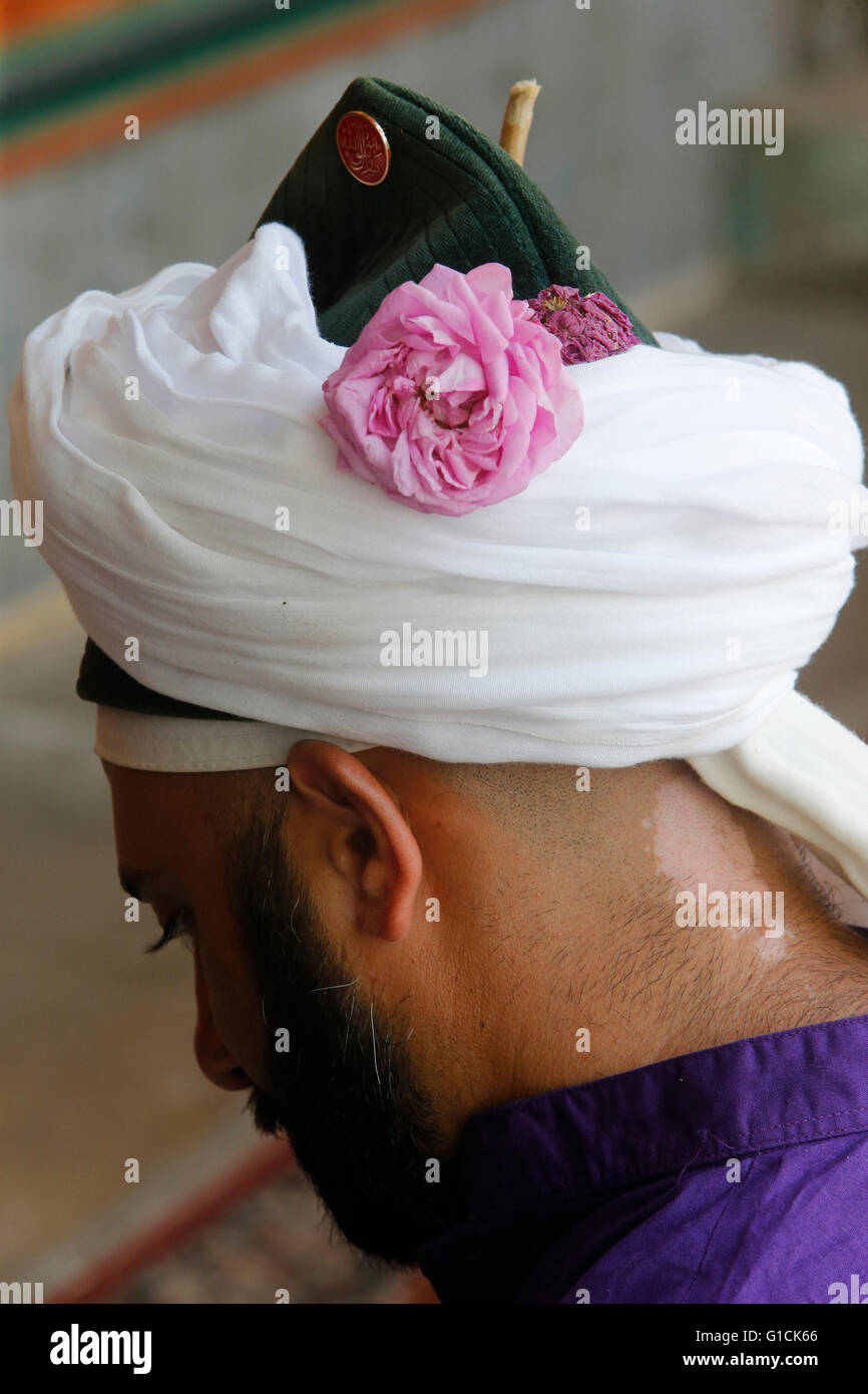 Naqshbandi sufi praying in the Lefke dergah. Cyprus Stock Photo - Alamy