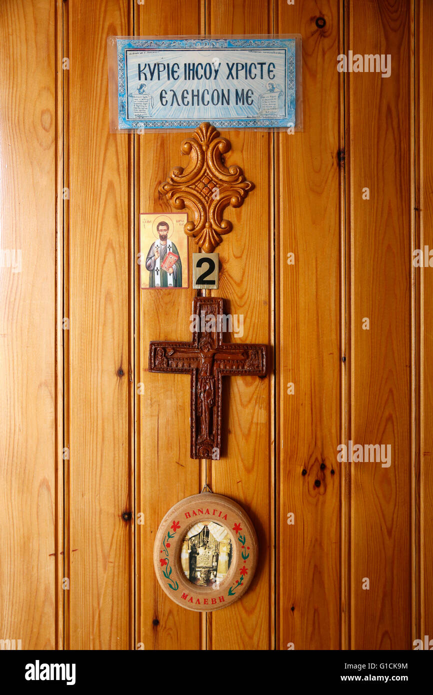St Panteleimonos monastery, Cyprus. Nun's cell door Stock Photo - Alamy