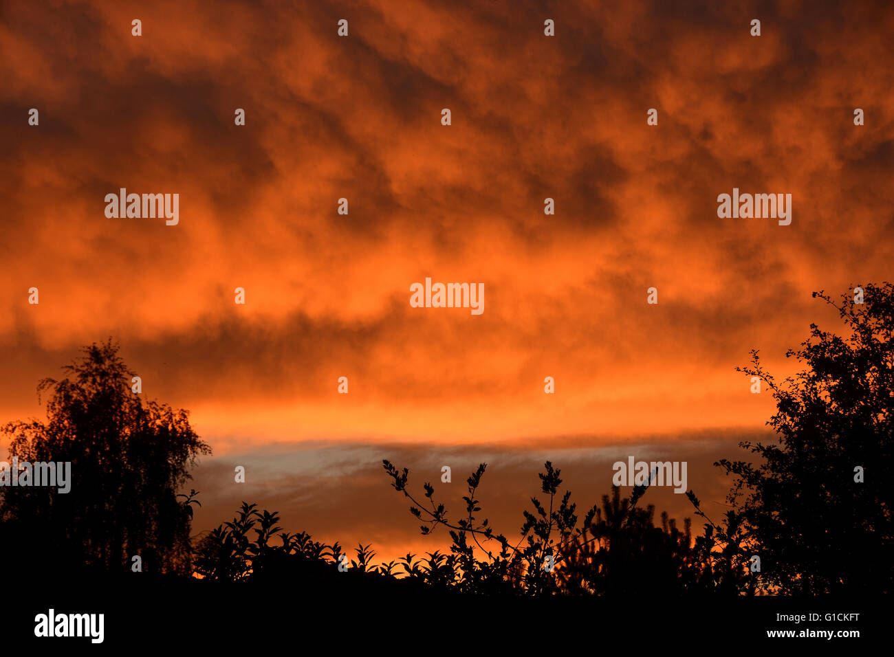 Sunset. France Stock Photo - Alamy