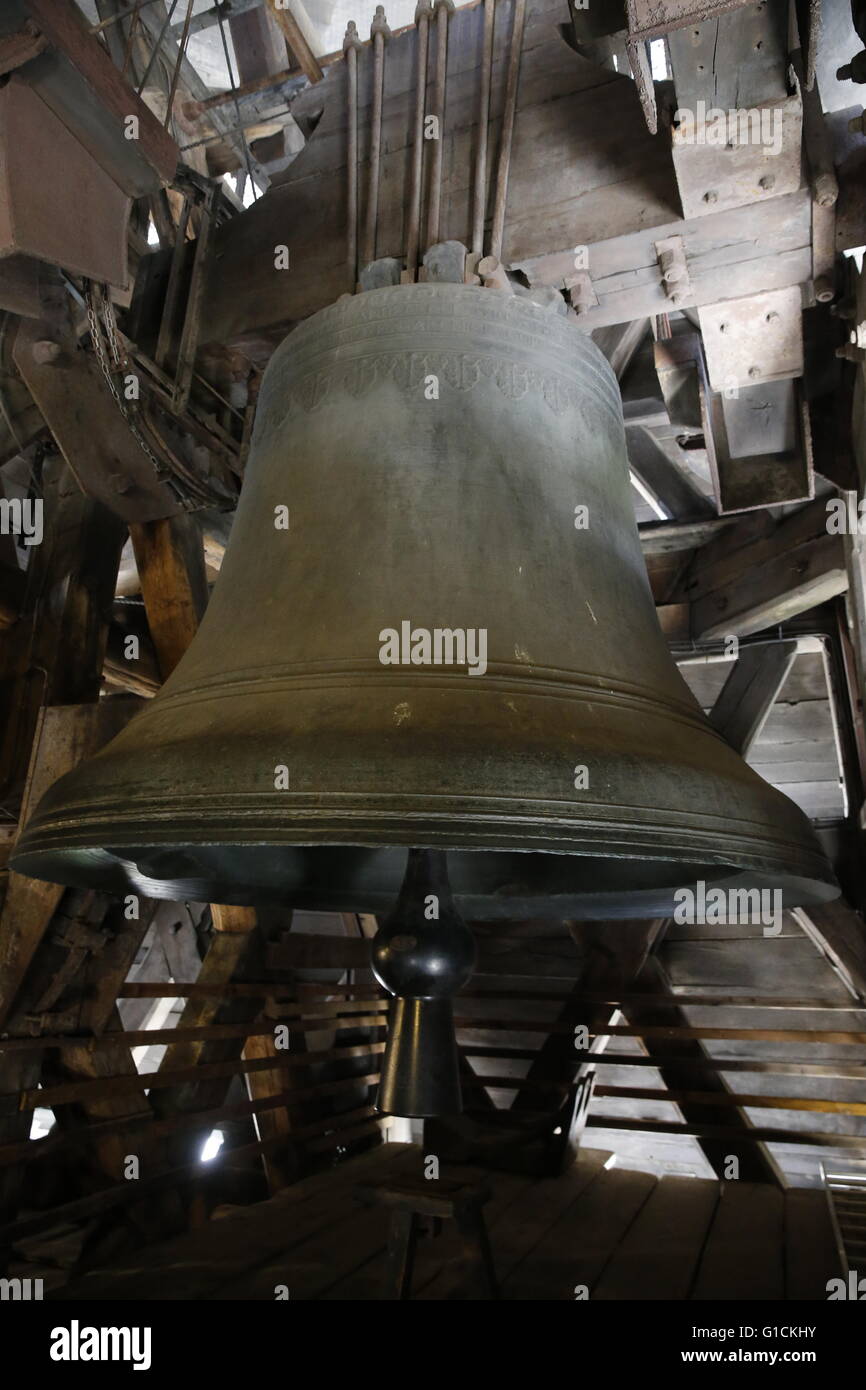 Notre Dame de paris cathedral. Bell. Paris. France Stock Photo - Alamy