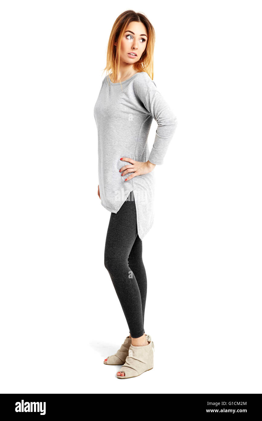Legs over shoulder hi-res stock photography and images - Alamy