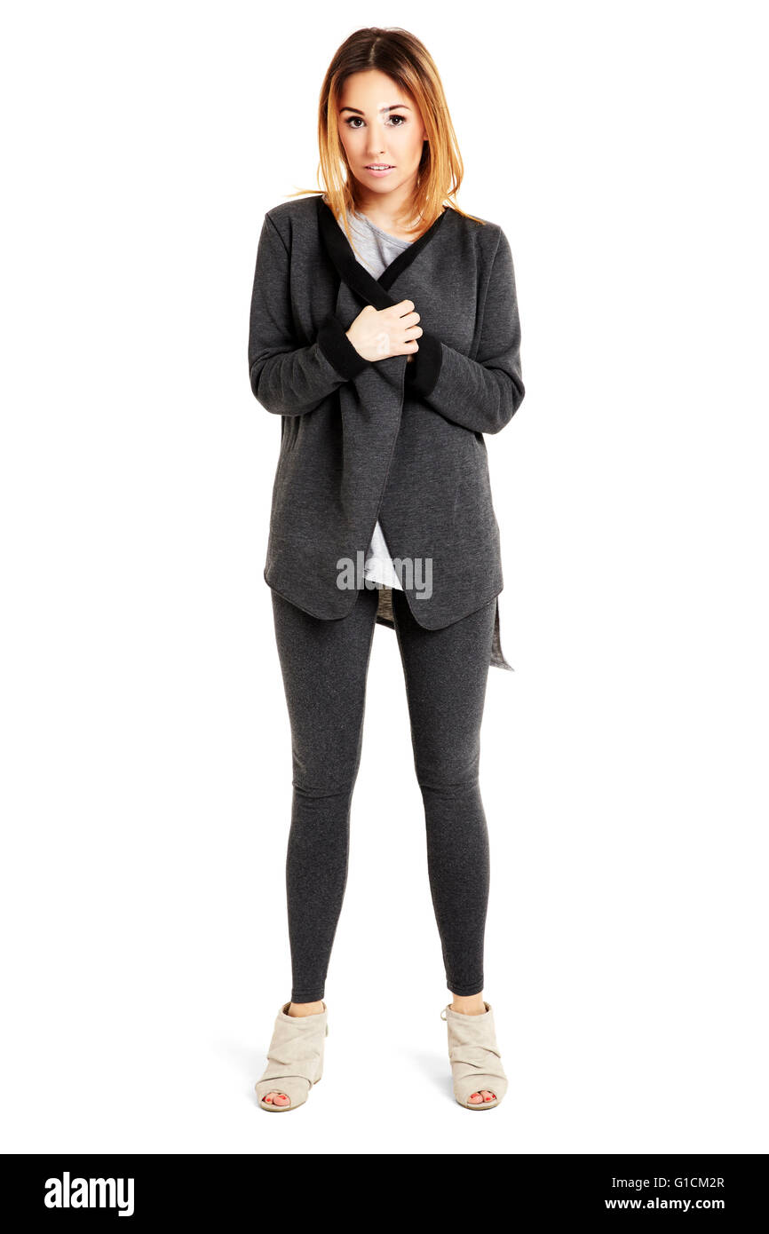 Is she hiding something hi-res stock photography and images - Alamy