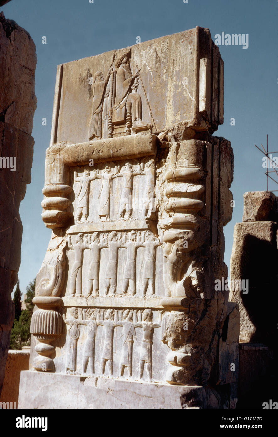 Bas-relief at Persepolis, Iran, 1974 Stock Photo - Alamy