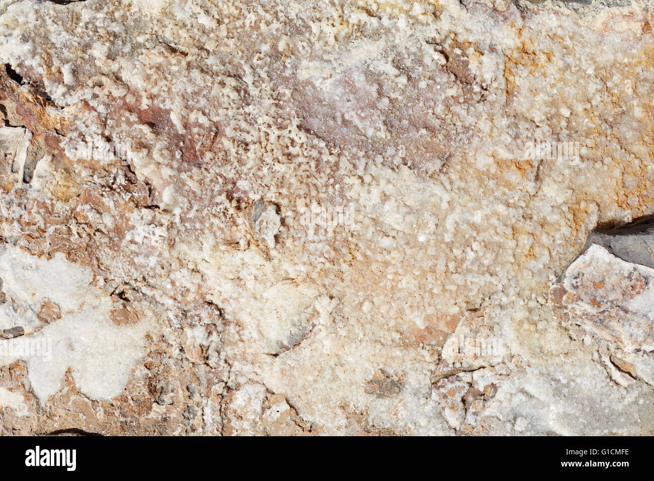 Brown stone with salt near the see, texture background Stock Photo - Alamy