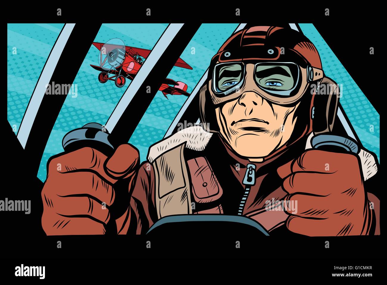 Cartoon military airplane hi-res stock photography and images - Alamy