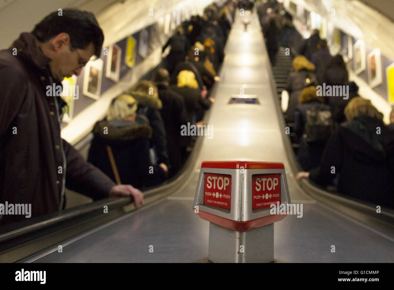 Rush Hour at Waterloo Tube Station on the London Underground, London ...