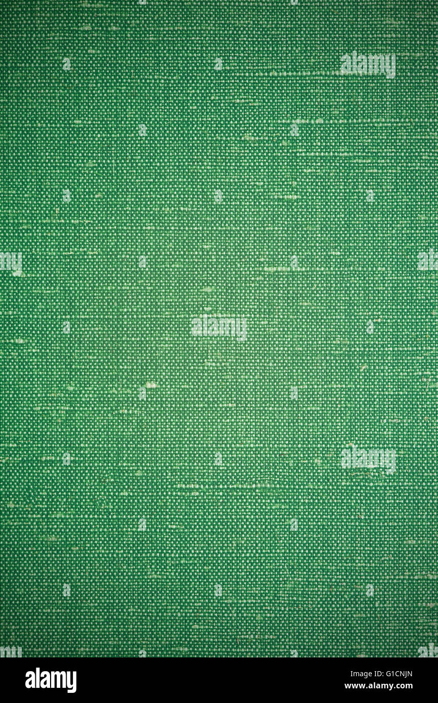 green linen background or woven fabric texture Stock Photo - Alamy